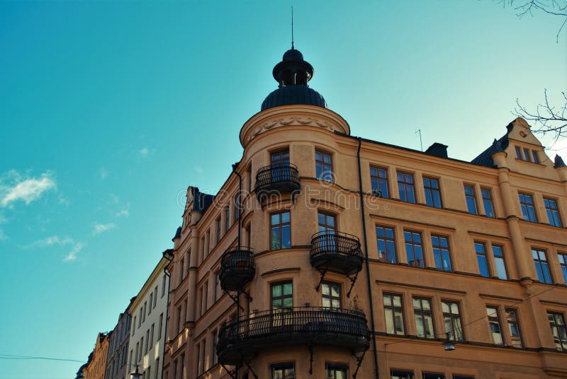 Architectural Views of Buildings of Stockholm Stock Photo - Image of ...