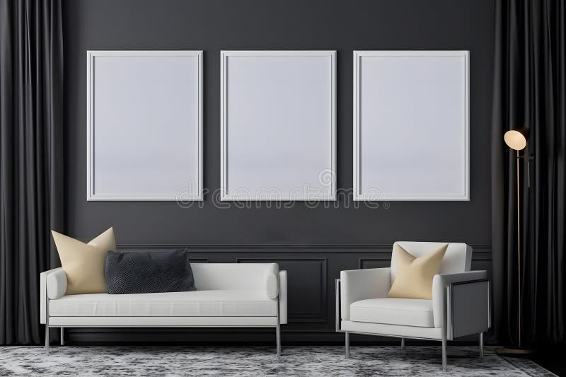 Architectural Visualization of a Modern Living Room. Soft Shadows, Pure ...