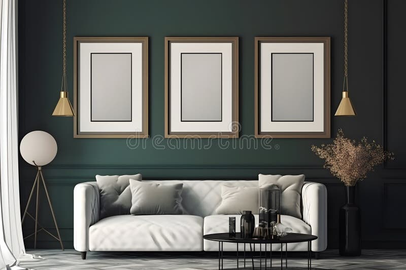 Architectural Visualization of a Modern Living Room. Soft Shadows, Pure ...