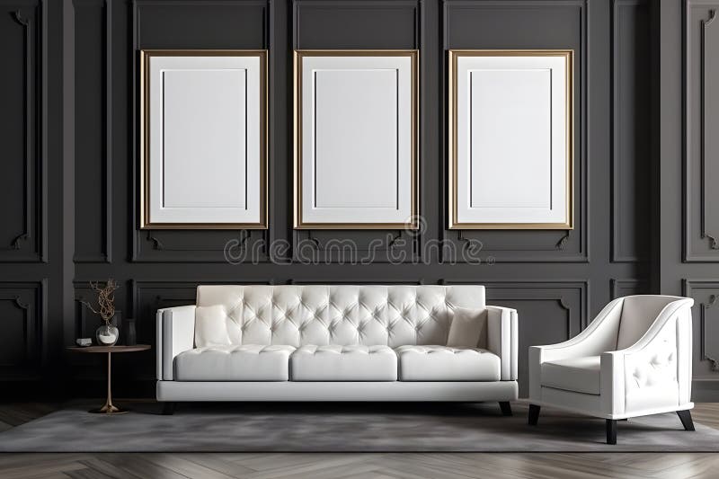 Architectural Visualization of a Modern Living Room. Soft Shadows, Pure ...