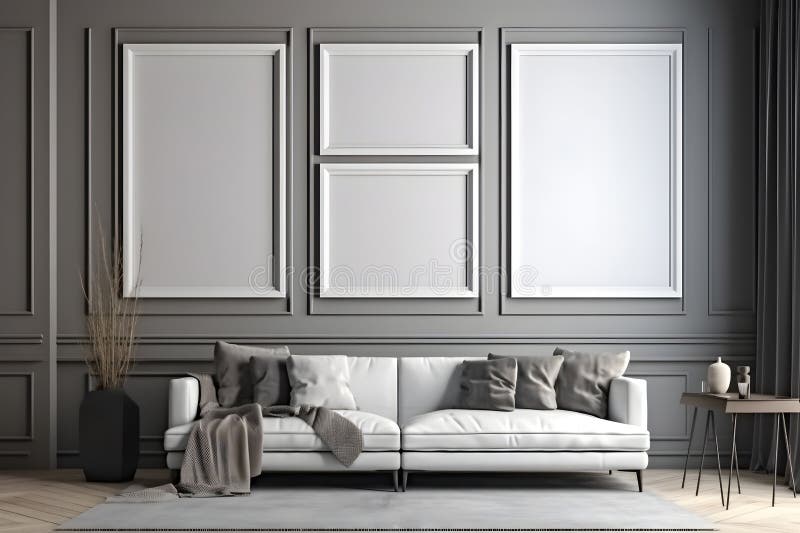 Architectural Visualization of a Modern Living Room. Soft Shadows, Pure ...