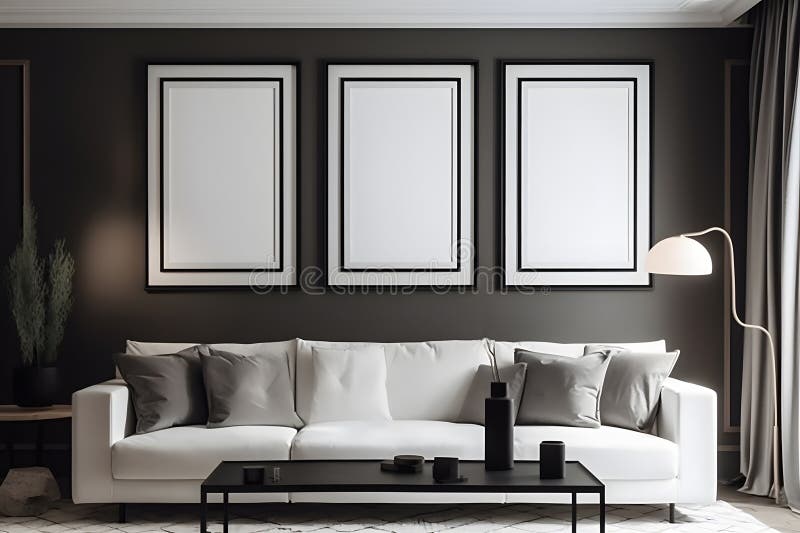 Architectural Visualization of a Modern Living Room. Soft Shadows, Pure ...