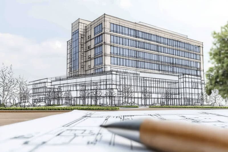 Architectural Visualization a Stunning Rendering of a Modern Office ...