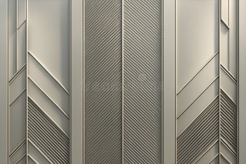 Architectural Wall Panel with Geometric Art Deco Design Stock Image ...
