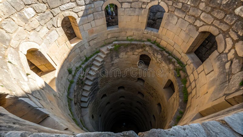 Architectural Wonder of a Dry Stone Well with Colorful Interior ...