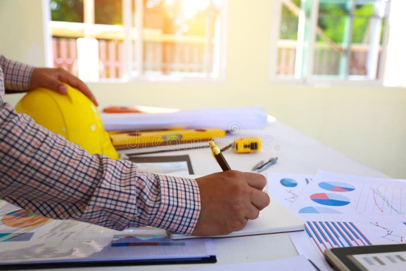 Architectural Work Site Desk Background Construction Project Ideas ...