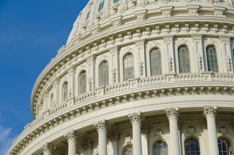 Architecturale Details Van De Bouw Van Het Capitool Van De V.S. Stock ...