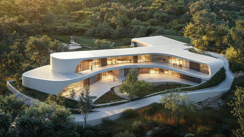 An Architecturally Detailed Apartment Complex Shown in 3D, Flawlessly ...