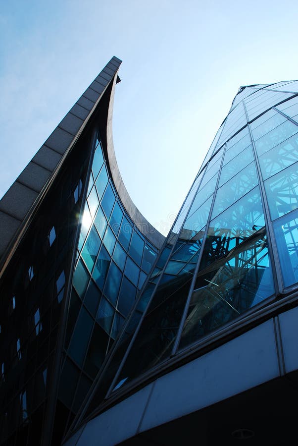 Modern Architecture 8 Building in Offices Quarter. Milan Stock Image ...