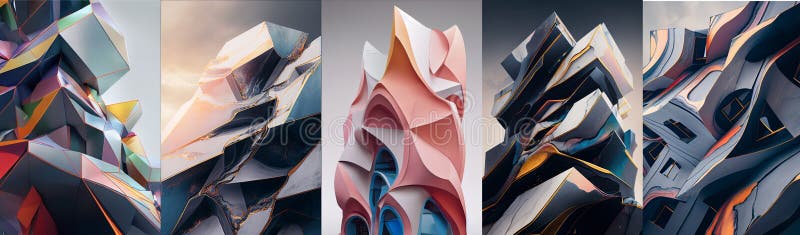 Architecture Abstract Background Modern Spectacular Design 3D ...