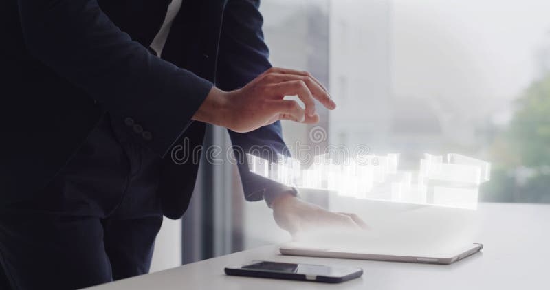 Architecture, Air Screen and Futuristic Engineer Working on Virtual ...