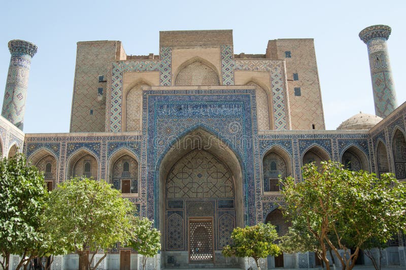 The Architecture of Ancient Samarkand Stock Photo - Image of facade ...