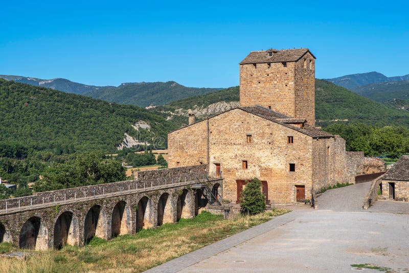 Architecture of an Ancient Spanish Village Stock Photo - Image of wall ...