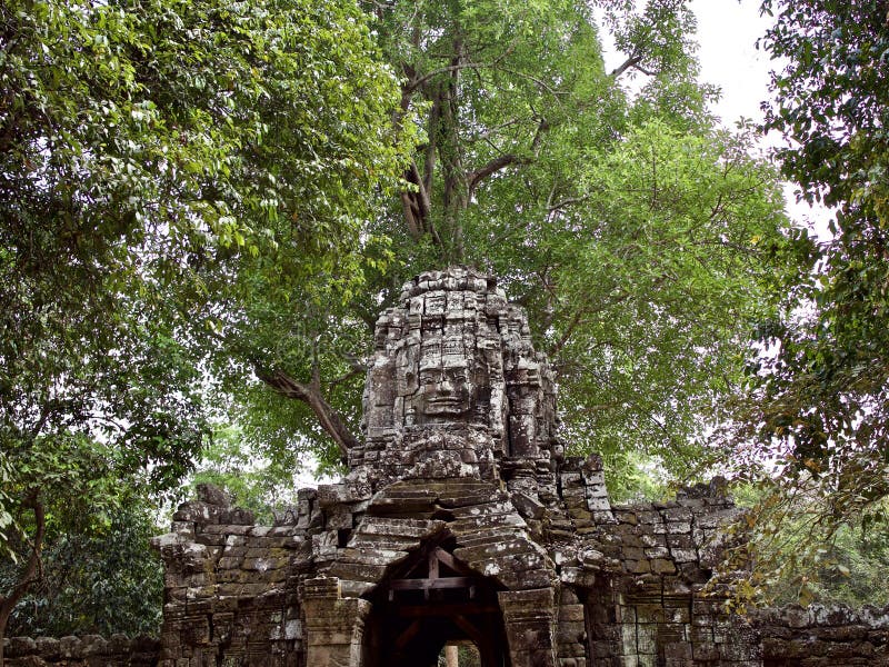 Architecture of Ancient Temple Complex Angkor, Siem Reap Stock Image ...