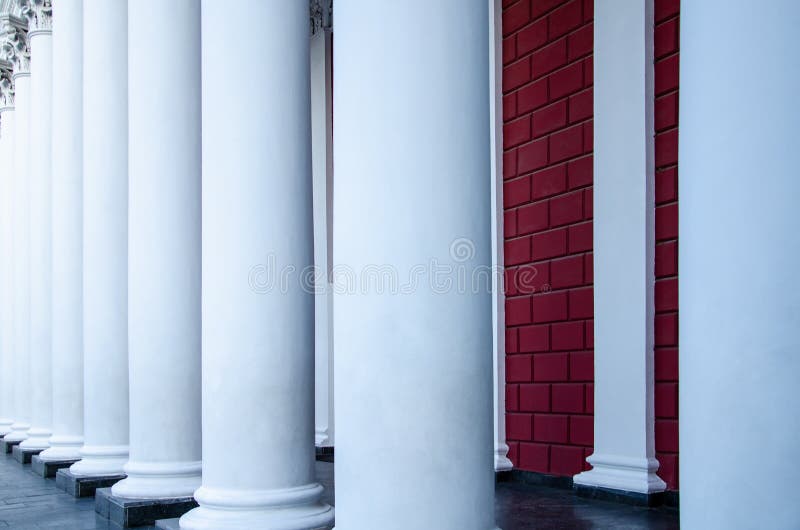 Architecture Background Classic Building with Columns Stock Image ...
