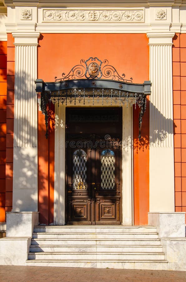 Architecture Background Classic Building with Decor Elements Stock ...