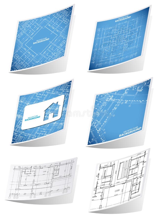 Architecture Background Sticker Set Stock Vector - Illustration of ...