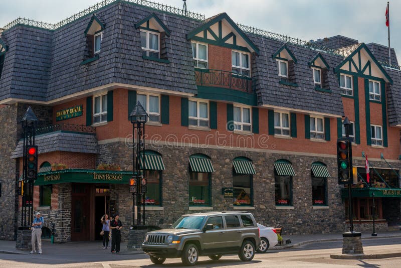 Architecture of Banff National Park Editorial Stock Image - Image of ...