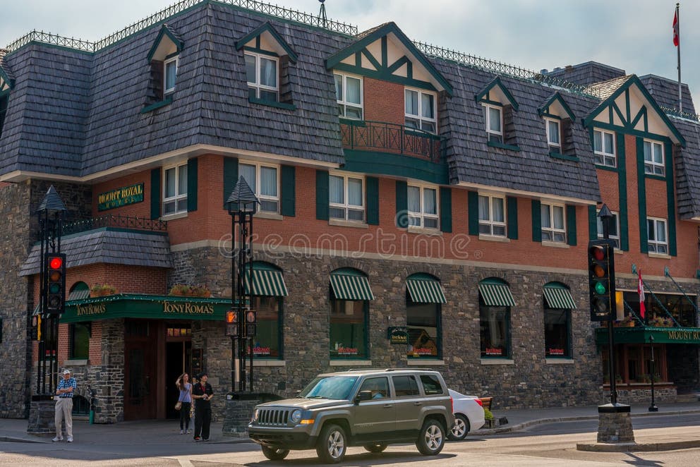 Architecture of Banff National Park Editorial Stock Image - Image of ...