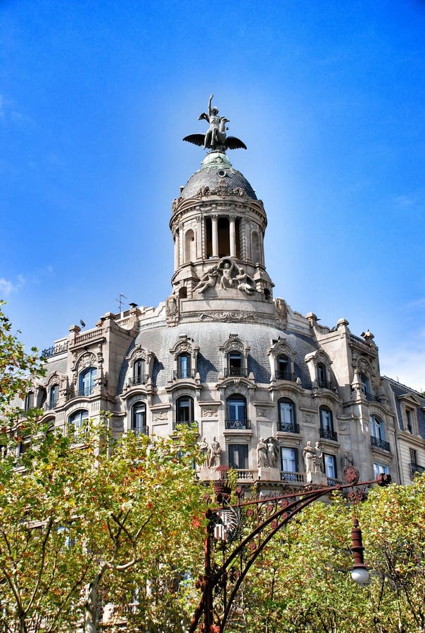 Old Beautiful Architecture in Barcelona Stock Photo - Image of city ...