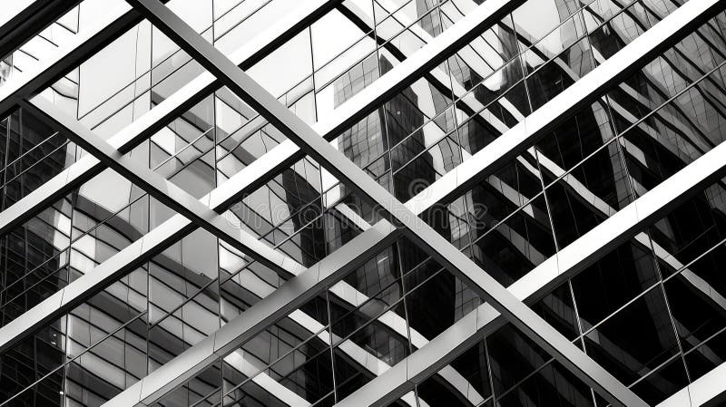 Architecture Black White Abstract Stock Illustration - Illustration of ...