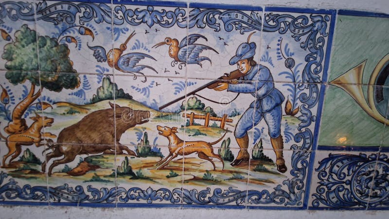 Architecture Blue Street Hunter Blue Animals Stock Photo - Image of ...