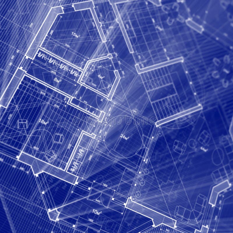 Architecture blueprint stock illustration. Illustration of housing ...