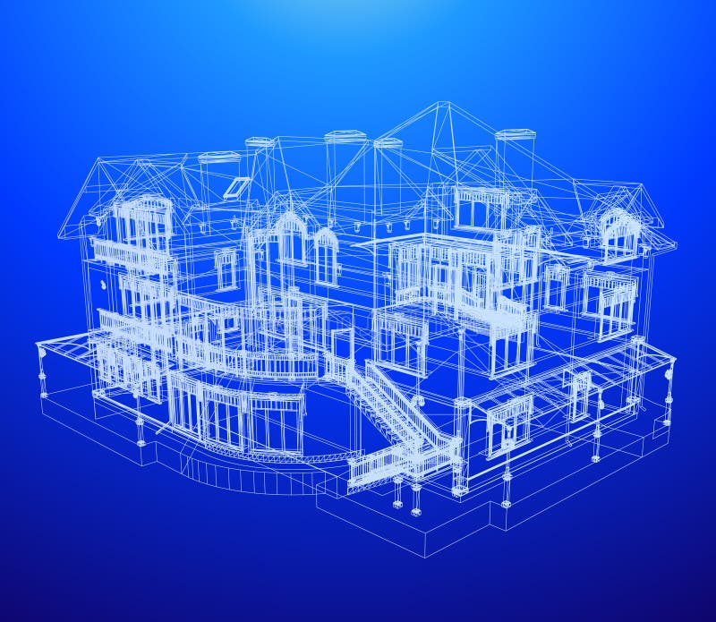 House blueprint stock image. Image of graphic, draft - 84932141