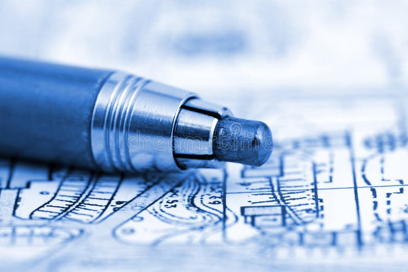 Architecture - Pencil stock photo. Image of industrial, drawing - 78194