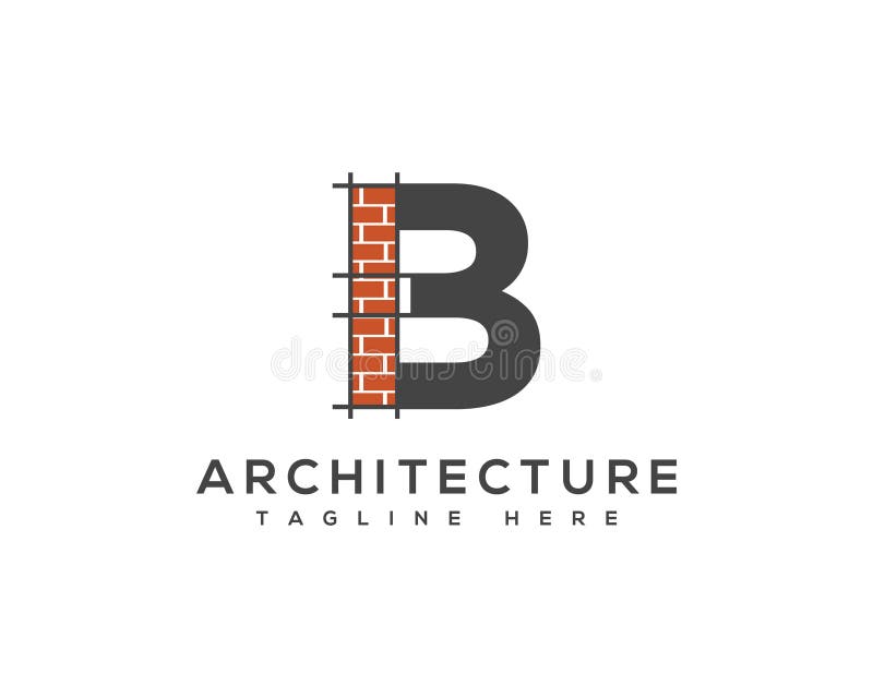 Architecture and Brick Wall Construction Company Vector Logo with ...