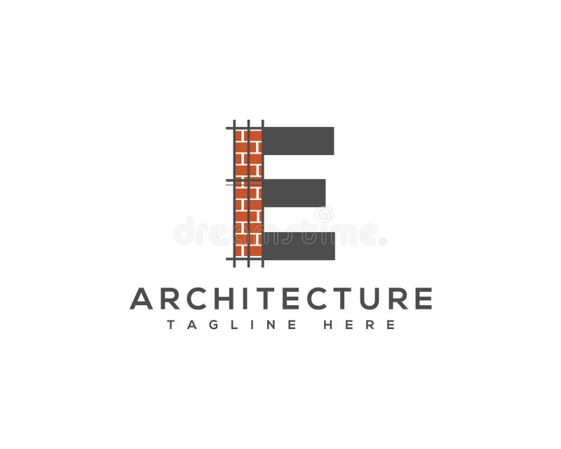 Architecture and Brick Wall Construction Company Vector Logo with ...