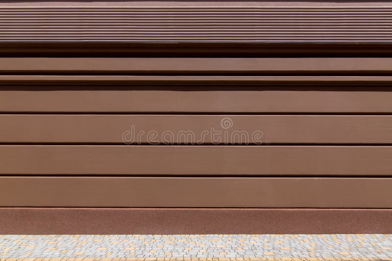 Architecture Brown Facade of Building. Stock Image - Image of design ...