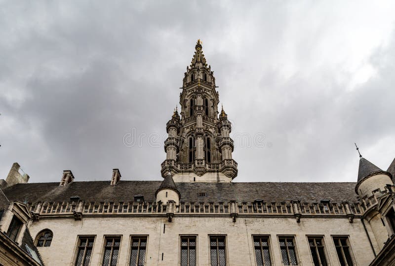 Architecture of Brussels, Historic Buildings and Streets Stock Photo ...