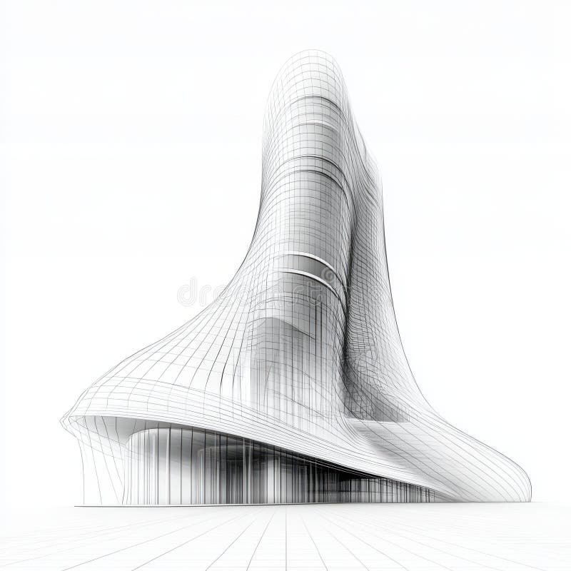 Architecture Building Construction Perspective Design and Modern Urban ...