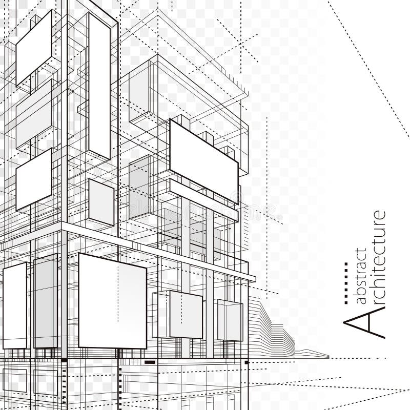 Architectural Abstract Building Design Stock Vector - Illustration of ...