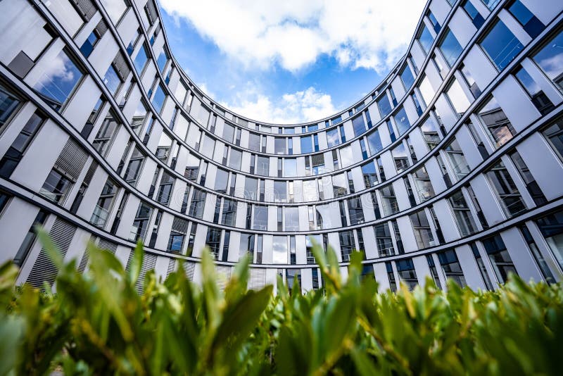 Architecture Building Hamburger Welle with Plants in Front Editorial ...