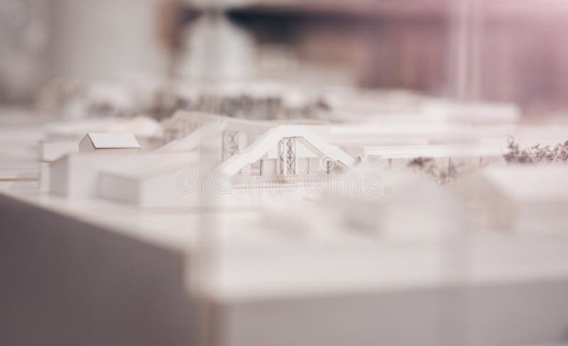 Architecture, Building and Model on Desk in Office for Property, Design ...