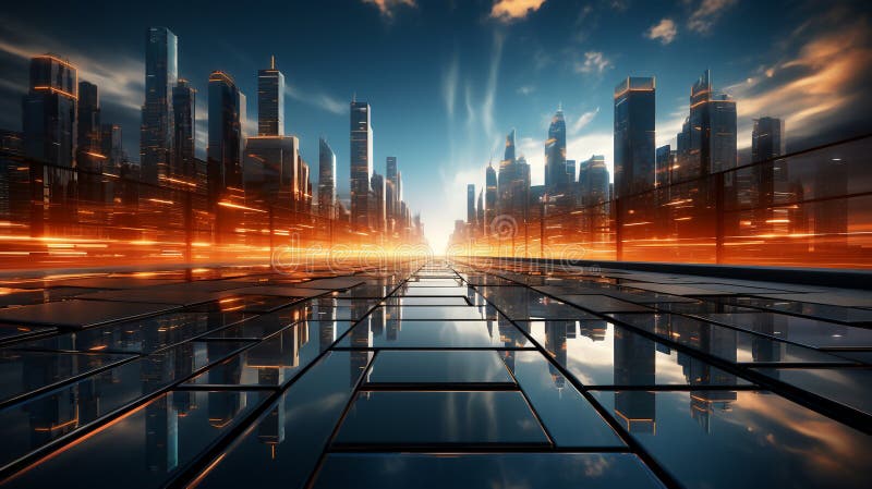 The Abstract Architecture of Building in Network City Toward Blue Sky ...