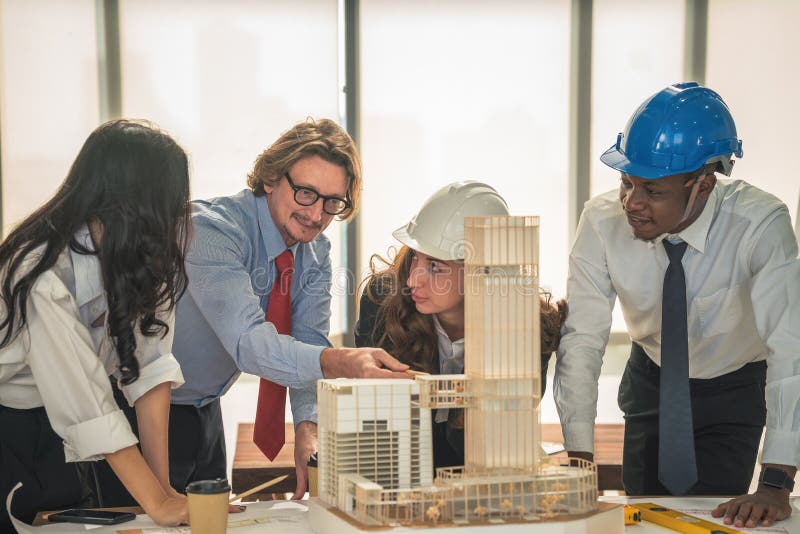Project Development Architect Team Brainstorming for Commercial Tower ...