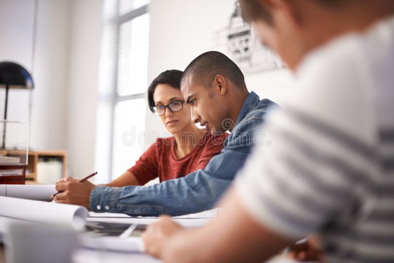 Architecture, Business People and Meeting with Blueprint, Ideas and ...