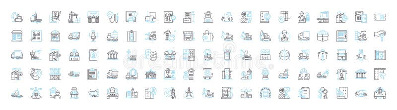 Architecture Business Vector Line Icons Set. Building, Design ... Architecture Business Vector Line Icons Set. Building, Design ...