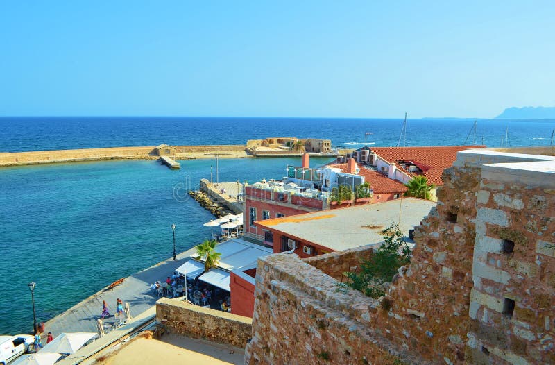 Architecture of Chania, a City in the North of Crete, Greece Editorial ...