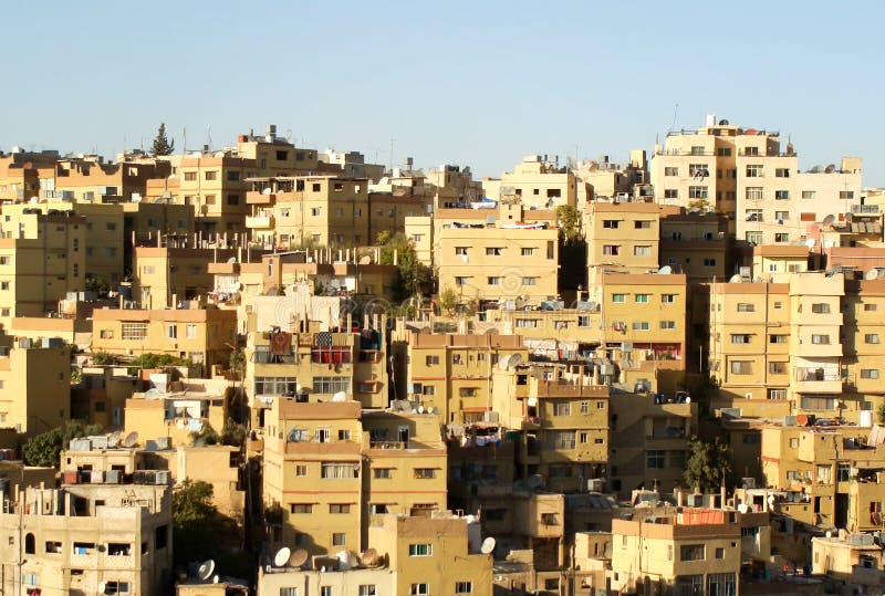 Architecture of City Amman,Jordan Stock Photo - Image of semitic, city ...