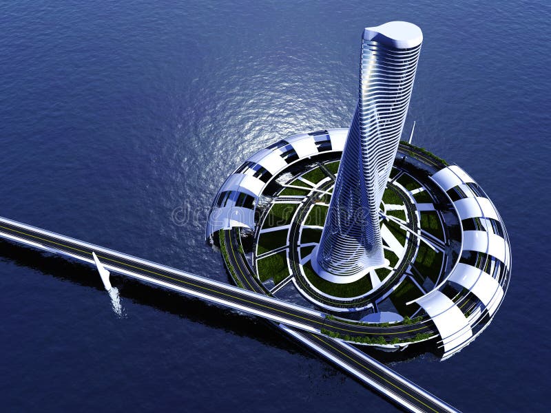 Architecture stock illustration. Illustration of tower - 195053193