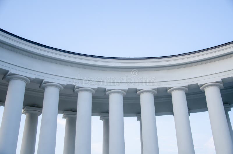 Architecture Background Classic Construction with Columns Stock Photo ...