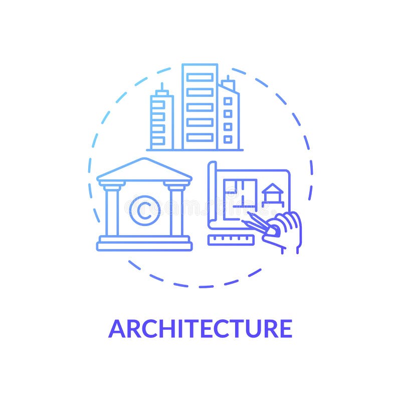 Architecture concept icon stock vector. Illustration of isolated ...