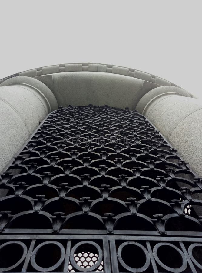 Architecture Concrete Arch from Down Stock Photo - Image of ...