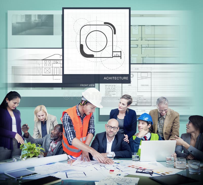 Architecture Construction Design Development Concept Stock Photo ...