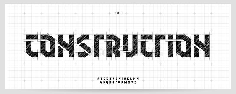 Technical Draw Typographic Title Text Stock Illustrations – 11 ...