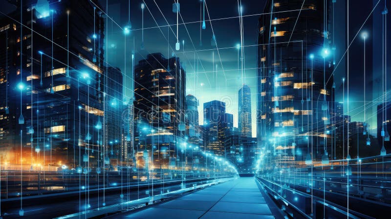 Architecture data bridge stock illustration. Illustration of ...